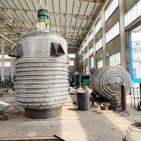 China 10000L Stainless Steel Limpet Coil Reactor Tank Vessel SS304 15kW Mixer for sale