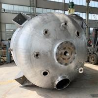 China 10000L Stainless Steel Limpet Coil Reactor Tank Vessel SS304 15kW Mixer for sale