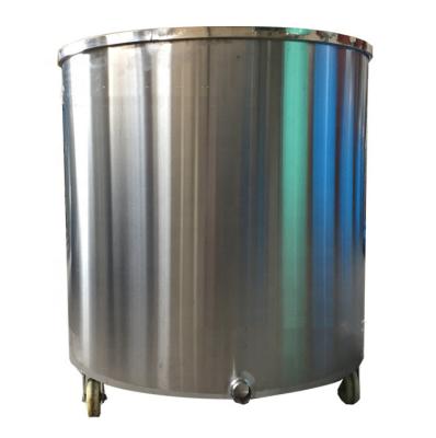 China Stainless Steel Movable Storage Tank 100L to 2000L with 2mm Thickness for sale
