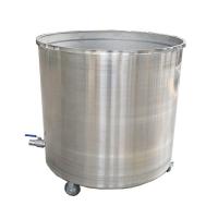China Stainless Steel Movable Storage Tank 100L to 2000L with 2mm Thickness for sale