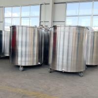 China Stainless Steel Movable Storage Tank 100L to 2000L with 2mm Thickness for sale
