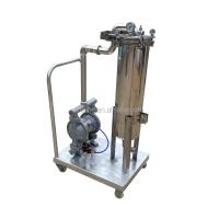 China 1200x600x800 Chemical Paint Weighing Filling Filter Machine 2-3 t/h Diaphragm Pump for sale