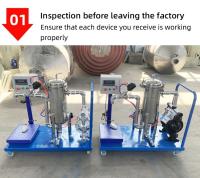 China 1200x600x800 Chemical Paint Weighing Filling Filter Machine 2-3 t/h Diaphragm Pump for sale