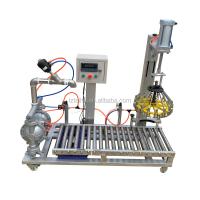 China Convenient Semi Automatic 5 Gallon Paint Bucket Filling Machine for Plastic Containers for sale