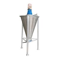 China Double Spiral Cone Shaped Conical Twin Screw Mixer for Chemical Material Processing for sale