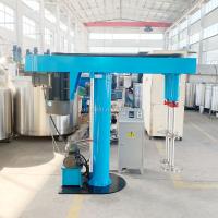 China Twin Shaft Paint Disperser Hydraulic Lift Agitator Mixing Machine 30kw 2000kg for sale