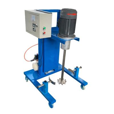 China 4KW Lab Chemical Electric Stirrer Mixer 50kg Capacity Pneumatic Lifting 0-1440 RPM for sale