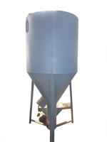 China 1000L Vertical Screw Mixer 4kw Stainless Steel Animal Feed Mixing Machine for sale