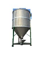 China 1000L Vertical Screw Mixer 4kw Stainless Steel Animal Feed Mixing Machine for sale