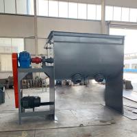 China 1600kg Horizontal Ribbon Blender Powder Mixer for Manure Fertilizer Custom Voltage for sale