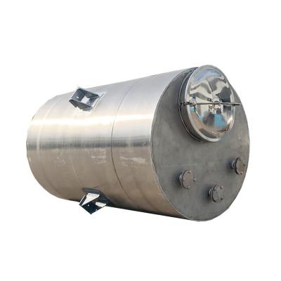 China Stainless Steel SS304 SS316 Horizontal Chemical Storage Tank 1000L to 30000L for sale