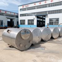 China Stainless Steel SS304 SS316 Horizontal Chemical Storage Tank 1000L to 30000L for sale