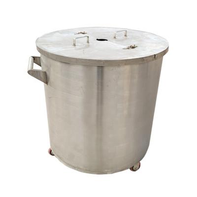 China Vertical Stainless Steel Storage Tank 100L 200L SS304 with Upper Cover for sale