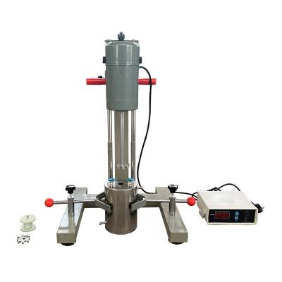 China Electric Lab High Shear High Speed Disperser Mixer 0.4-2.2kW 0-8000rpm 1L Max Loading Volume for sale