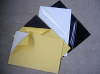 China Double Sided Adhesive PVC Sheet for Photo Album 0.3mm to 1.5mm Thick Custom Size for sale