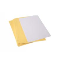China White Laminate 1mm PVC Sheets Custom Adhesive Water Based Pressure Sensitive for sale