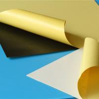 China 1.0mm Self Adhesive PVC Sheet for Photo Album Inner Pages Unfading Black White for sale