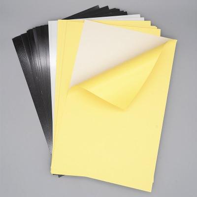 China 1.0mm Self Adhesive PVC Sheet for Photo Album Inner Pages Unfading Black White for sale
