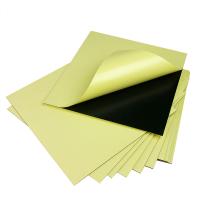 China 0.6mm A3 Self Adhesive PVC Photo Album Sheet Luster White Black Custom Size for sale