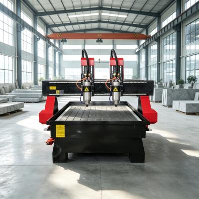 China 4x4 Feet Stone CNC Router Machine 1200x1200mm Tombstone Milling 6kW for sale