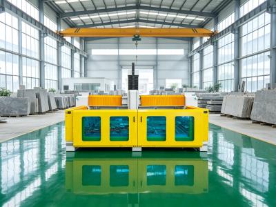 China Syntec CNC Stone Granite Cutting Machine 9kW Spindle 3PH 380V Polishing Edge for sale