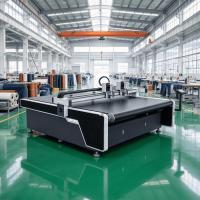 China Oscillating Knife Cutting Machine 1600x2500mm 380V 60Hz for Fabric Leather Textile for sale
