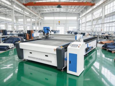 China Sealing Oscillating CNC Cutting Machine 1600x2500mm for Rubber Fabric Leather for sale