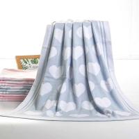 China Fade Resistant Cozy Knitting Blanket Cotton Breathable Soft Warm Blanket for sale