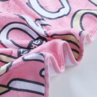 China Super Plush Soft Feel Fleece Material Cartoon Flannel Fleece Blanket for sale