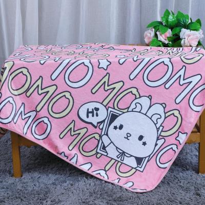 China Super Plush Soft Feel Fleece Material Cartoon Flannel Fleece Blanket for sale