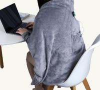 China Portable 100 Percent Polyester Blanket Warm Fleece Grey Flannel Blanket for sale