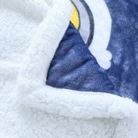 China Knit 100 Polyester Weighted Blanket Throws 30x40 Double Layer Flannel Blanket for sale
