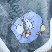 China Fluffy Printing Personalized Flannel Blanket Micro Fiber 75X100cm 2 Ply Fleece Blanket for sale