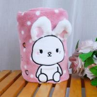 China Warm Embroidered Personalized Flannel Blanket 30X40in Polyester Flannel Blanket for sale