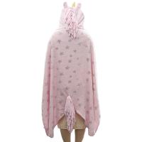 China Luxury Gold Bronzing Cuddle Plush Fleece Hoodie Blanket China for sale