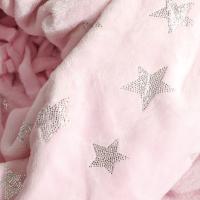 China Luxury Gold Bronzing Cuddle Plush Fleece Hoodie Blanket China for sale