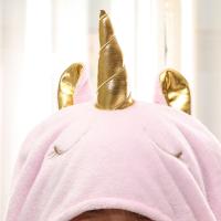 China Skin Friendly Flannel Hoodie Blanket Micro Fiber Girls Unicorn Hooded Blanket for sale