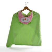 China Cozy Plush Flannel Hoodie Blanket Kid Friendly Warm Wearable Blanket For Baby for sale