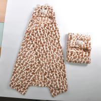 China Cozy Animal Flannel Hoodie Blanket Wrap Around Kids Wearable Fleece Blanket for sale