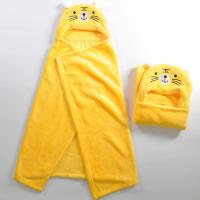 China Yellow Tiger Cuddly Buddies Hooded Wrap Throw 100 Polyester Wrap Around Heated Blanket for sale