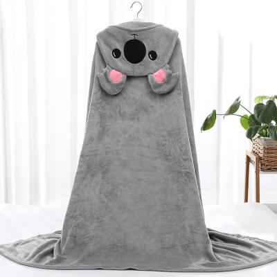 China Cloak Flannel Hoodie Blanket Hand Pocket 100 Polyester Soft Wearable Blanket for sale