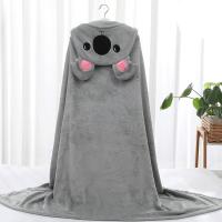China Cloak Flannel Hoodie Blanket Hand Pocket 100 Polyester Soft Wearable Blanket for sale