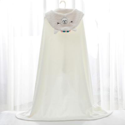 China 100 Polyester Hooded Throw Blanket Breathable Wrap Around Fleece Blanket for sale