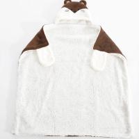 China 2 Ply Thick Hooded Snuggle Blanket Heavy Sherpa Heated Wrap Throw for sale