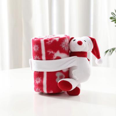 China 30 X 40 Inch Baby'S First Christmas Polar Fleece Baby Throw Blanket for sale