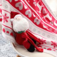 China 30 X 40 Inch Baby'S First Christmas Polar Fleece Baby Throw Blanket for sale