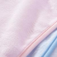 China Polyester Breathable Soft Newborn Blanket Rabbit Embroidery Pink Fluffy Throw Blanket for sale