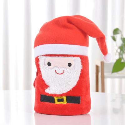 China Christmas Swaddle Soft Newborn Blanket 30x40 Baby Cozy Red Newborn Swaddle Blanket for sale