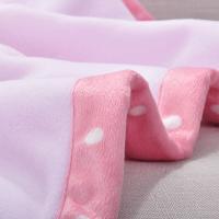 China Unisex Pink Thick Blanket Super Soft Solid Fleece Throw Blanket For Stroller Crib for sale