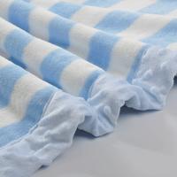 China Ultra Soft Newborn Blanket Embroidery Knit Crib Cozy Fleece Throw Blanket for sale